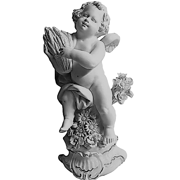 Statua Angelo di Porcellana di Capodimonte fatto a mano - Funarte